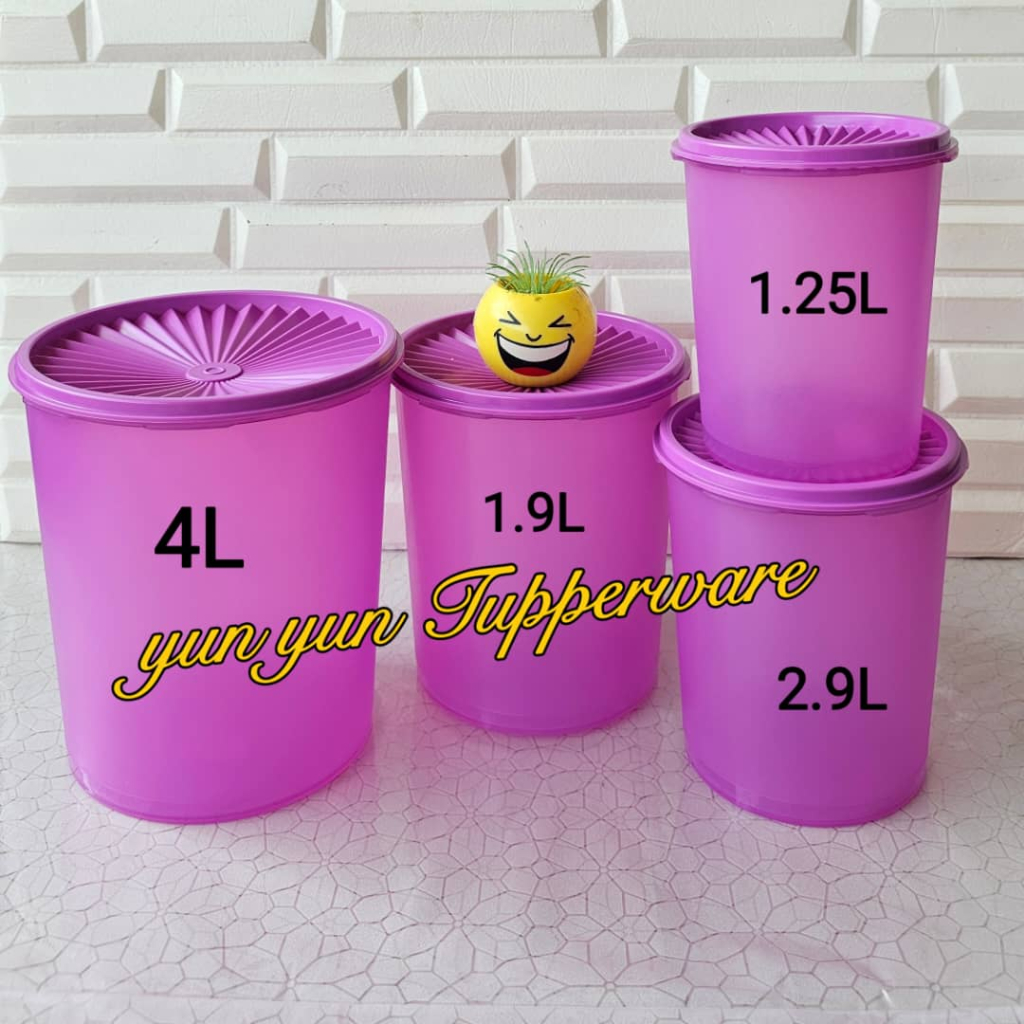 Tupperware Deco Canister (1 PC) - 1.2L/1.9L/2.7L/4L | Shopee Malaysia