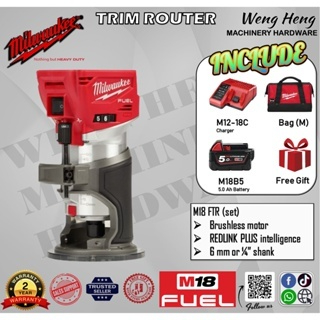 Milwaukee M18 FTR Fuel Trim Router / Brushless Motor / High Performance ...