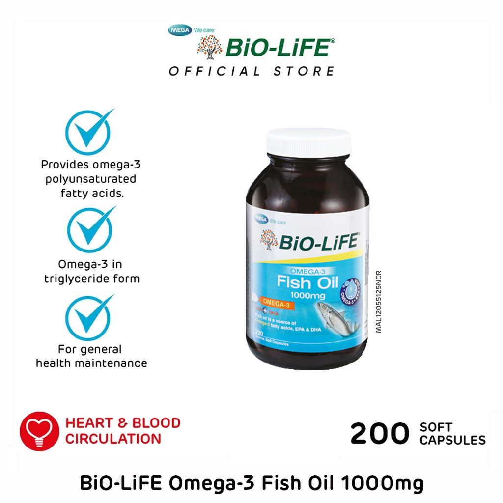 BIO-LIFE FISH OIL 1000MG | Shopee Malaysia