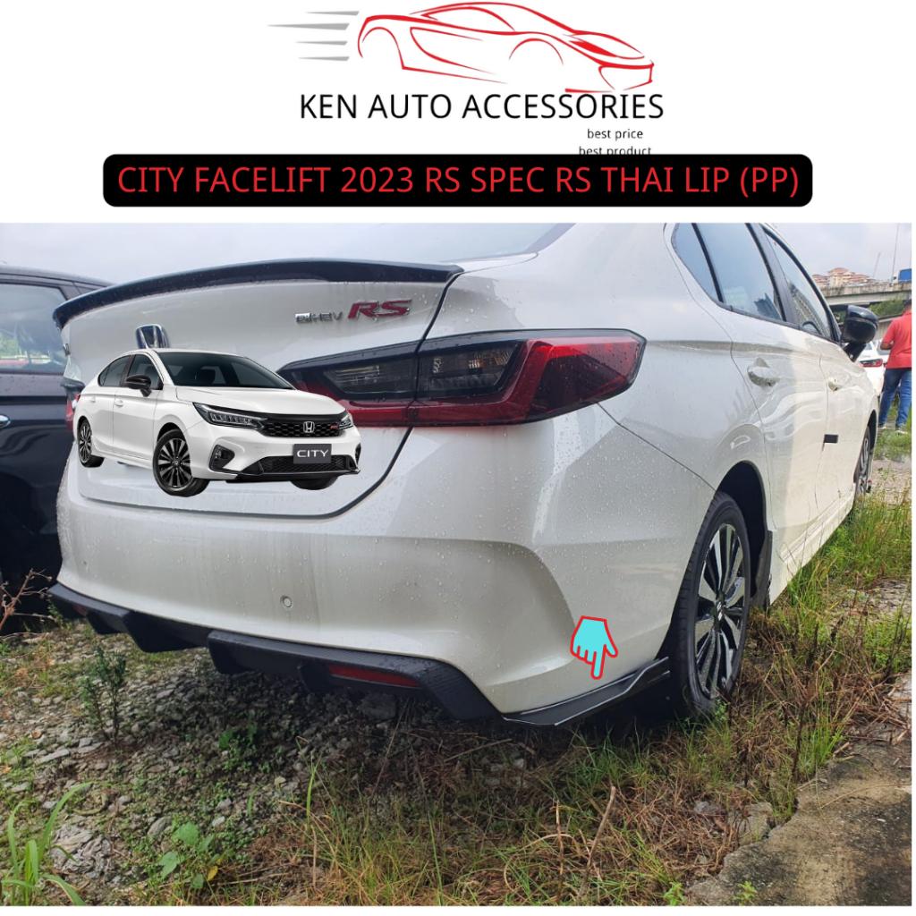 HONDA CITY 2023-2025 FACELIFT S/E/V/ RS SPEC RS THAI LIP REAR SIDE LIPS ...
