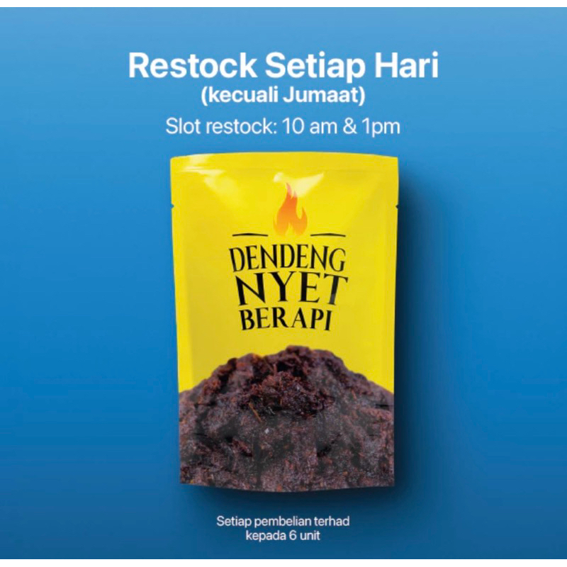 READY STOK DENDENG NYET BERAPI BY KA | Shopee Malaysia