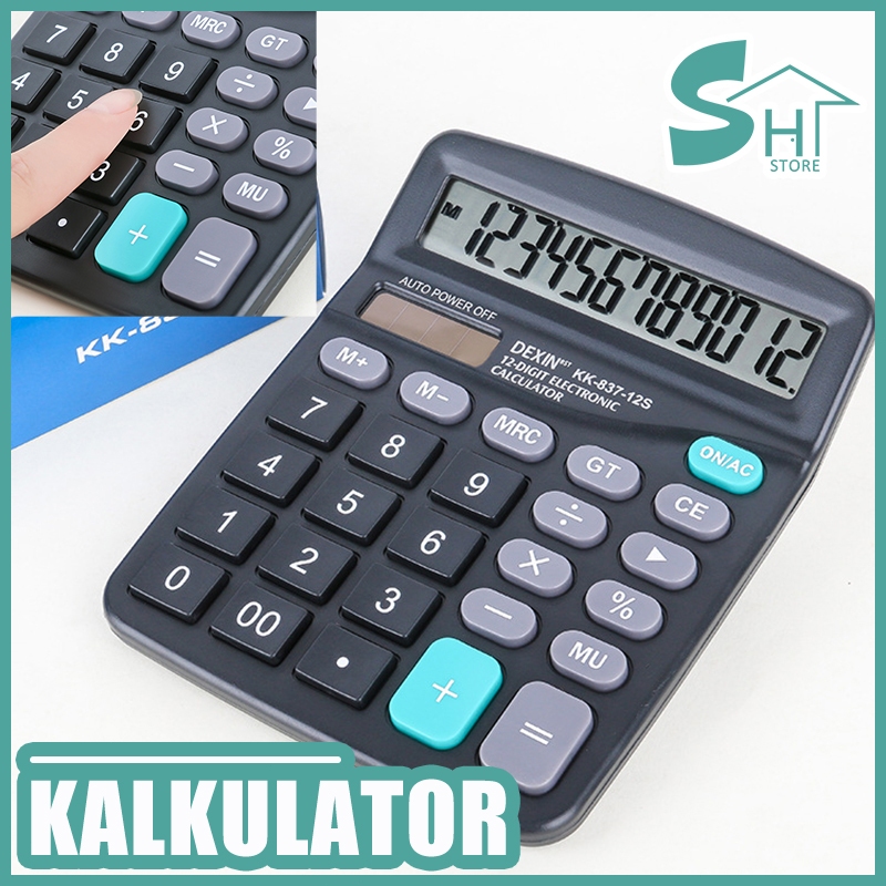 Ready Stock Calculator 837 Big Display 2 Way Power Solar Battery ...