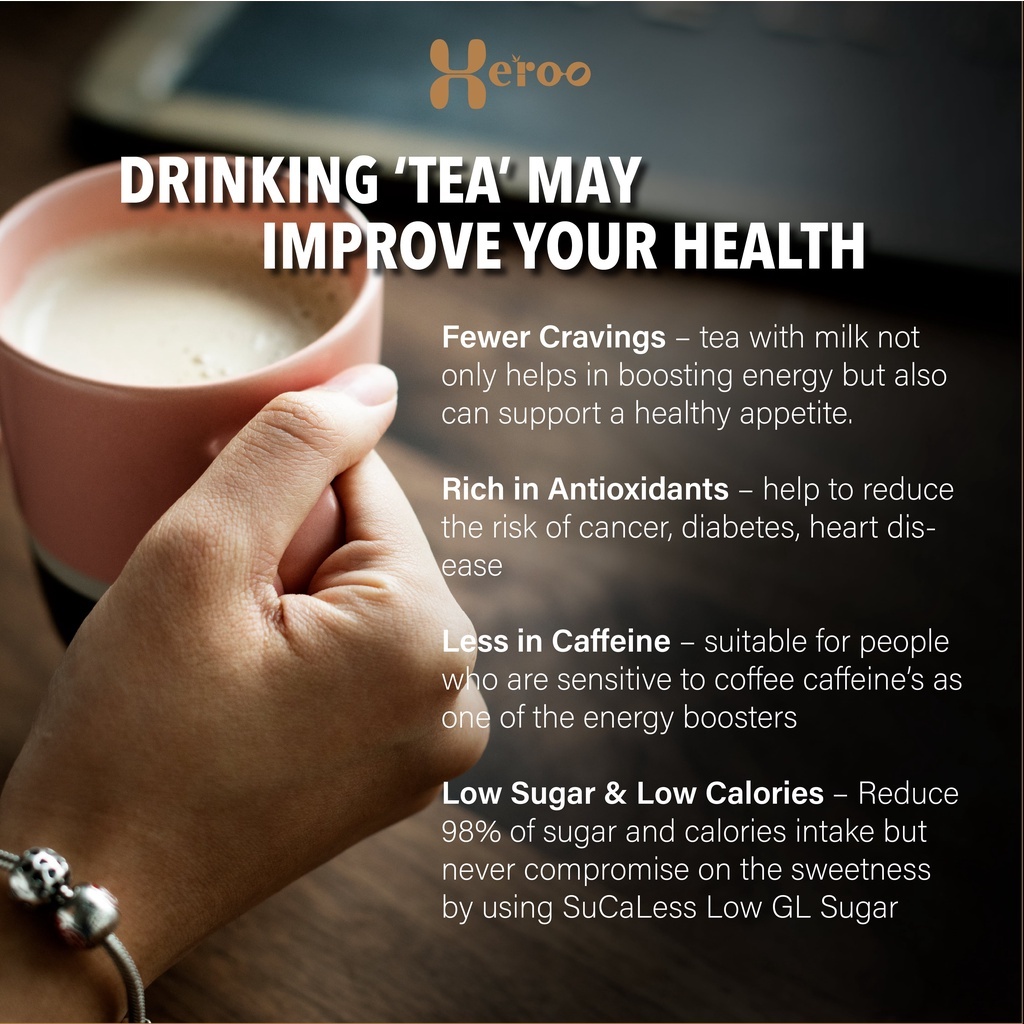 [SuCaLess] Heroo “Tea” Tarik 10's x 25g HALAL (98% Less Sugar) | Shopee ...