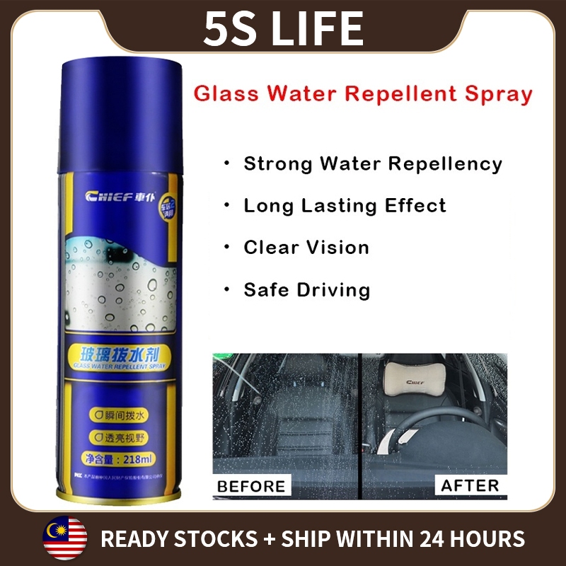5s 🇲🇾 CHIEF Glass Water Repellent Spray Glass Coating (218ml) | Shopee ...