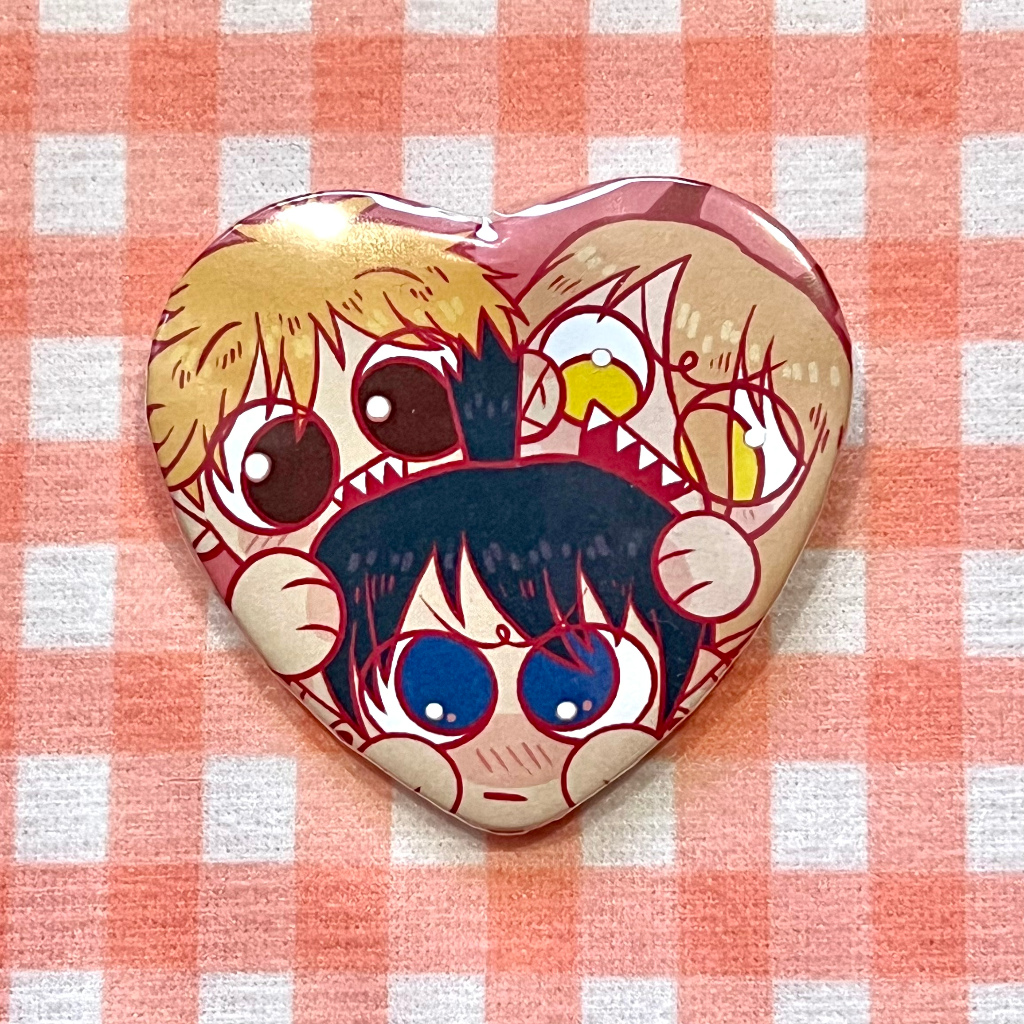 CSM Heart Badge ~ Chainsaw Man -`♡´- yellow_seaweed | Shopee Malaysia