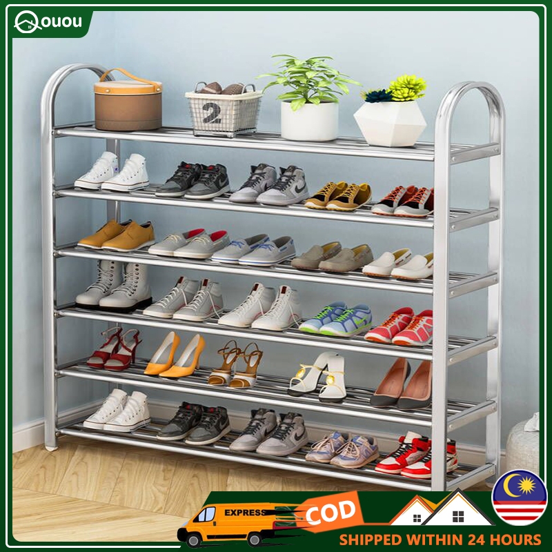Oo Stainless Steel Shoes Rack Shoe Cabinet Rack Shelf Flower Rack ...
