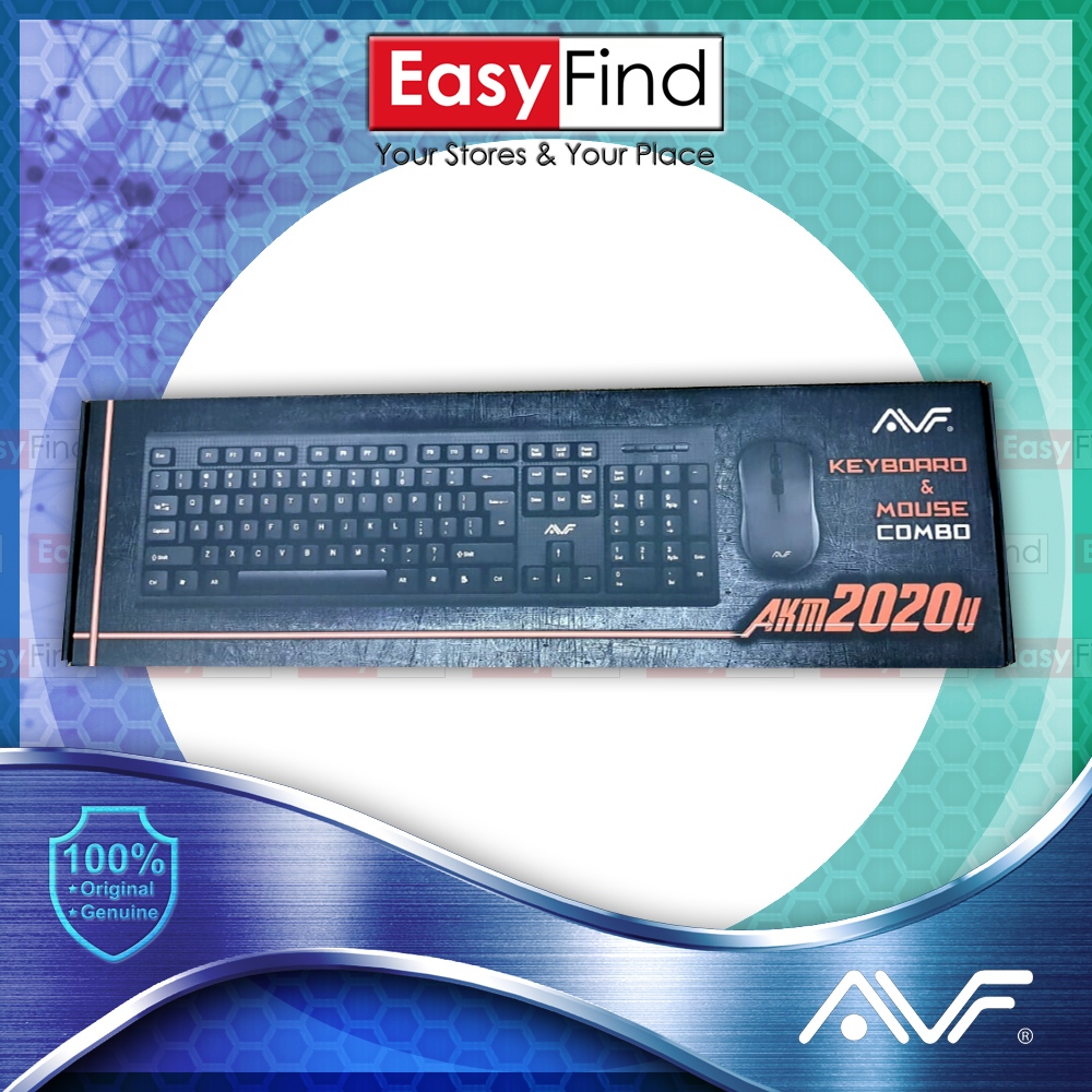 AVF AKM2020U Wired Keyboard & Mouse Combo USB | Shopee Malaysia