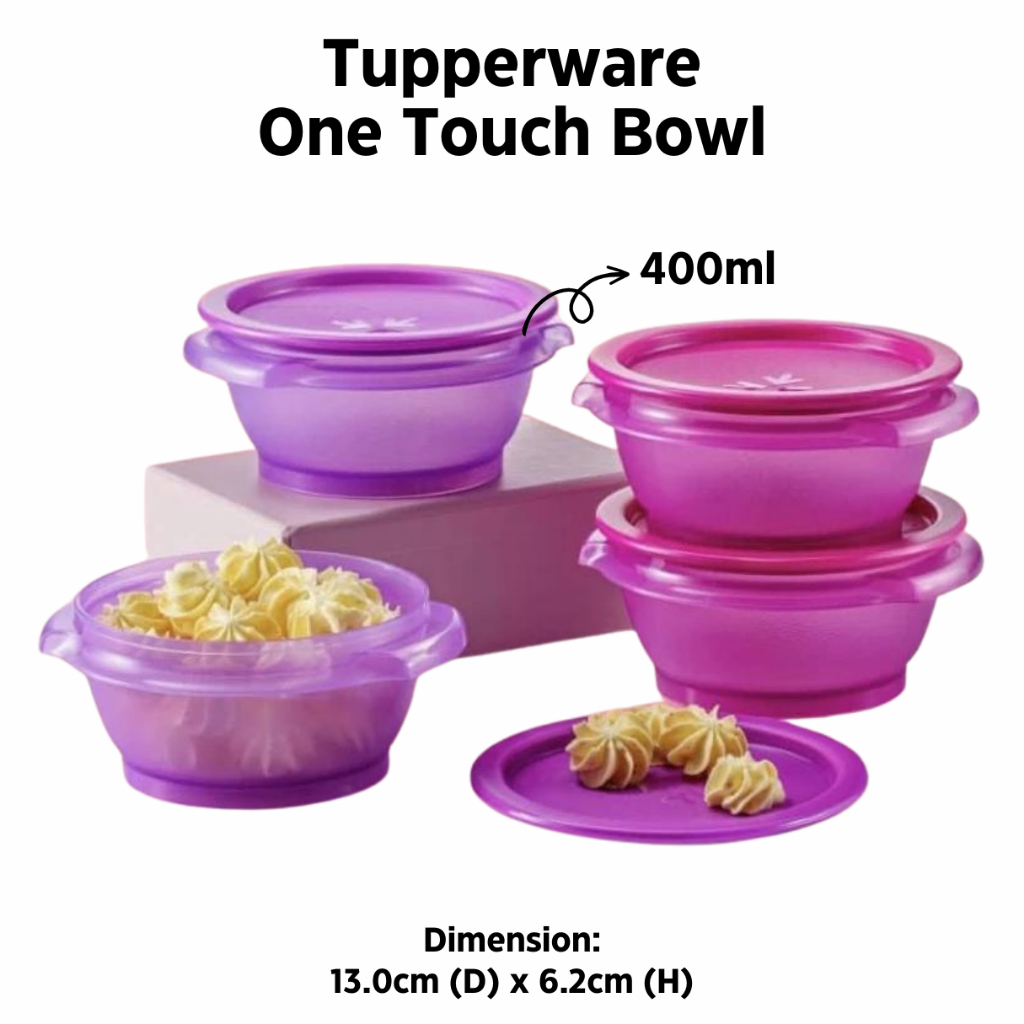 Tupperware One Touch Bowl 400ml (1 pc) | Shopee Malaysia