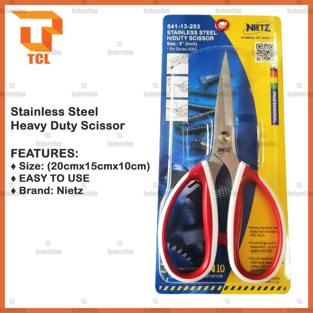 8" Stainless Steel Heavy Duty Scissor | Shopee Malaysia
