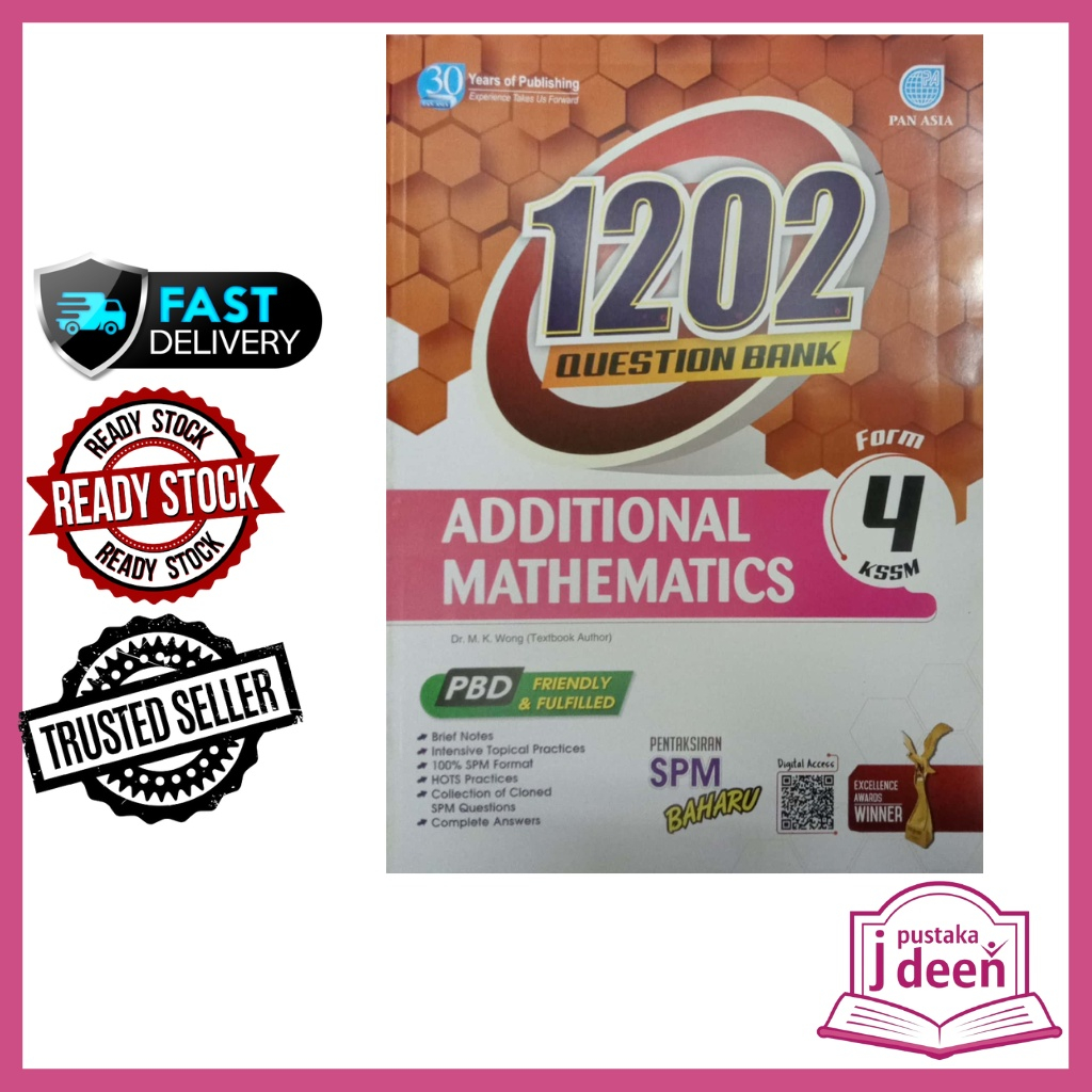JDEEN BUKU LATIHAN ADDITIONAL MATHEMATICS TINGKATAN 4 - 1202 QUESTION ...