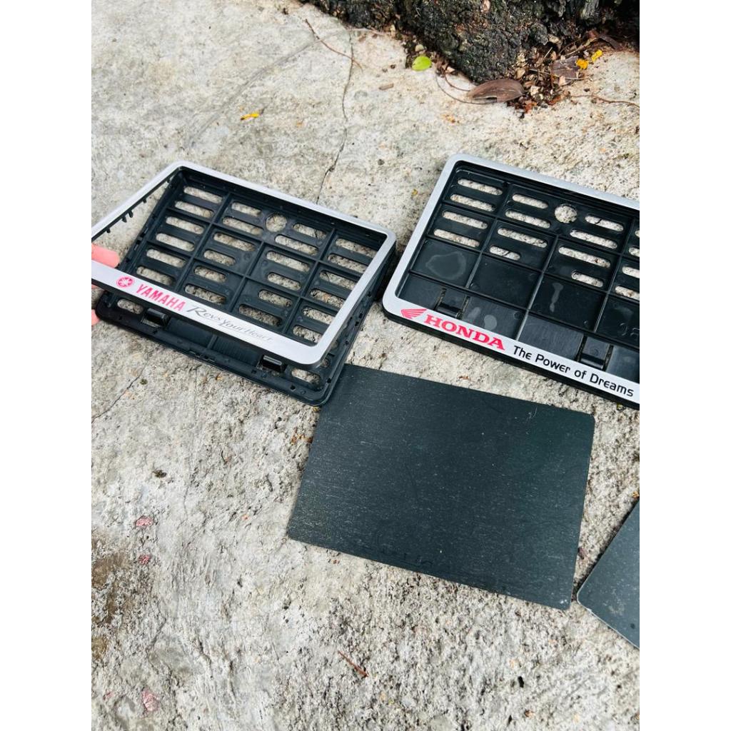 Universal Number Plate Holder + Frame Yamaha Honda + Papan Board Motor ...