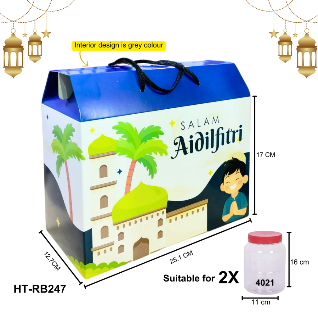 ( 2025 ) Hari Raya Box Hari Raya Gift Box Handle kotak Hari Raya ...
