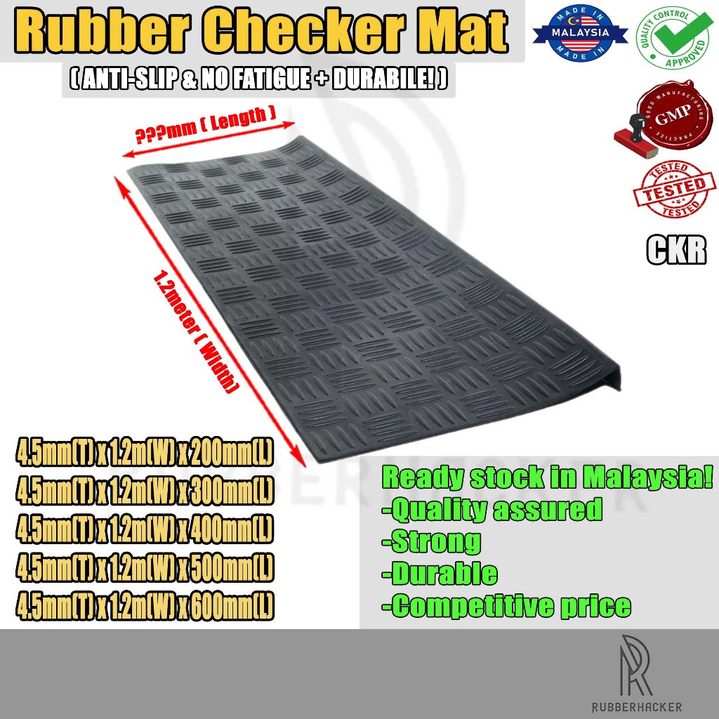 Anti slip diamond rubber mat round stud rubber mat checker mat 1.2m ...