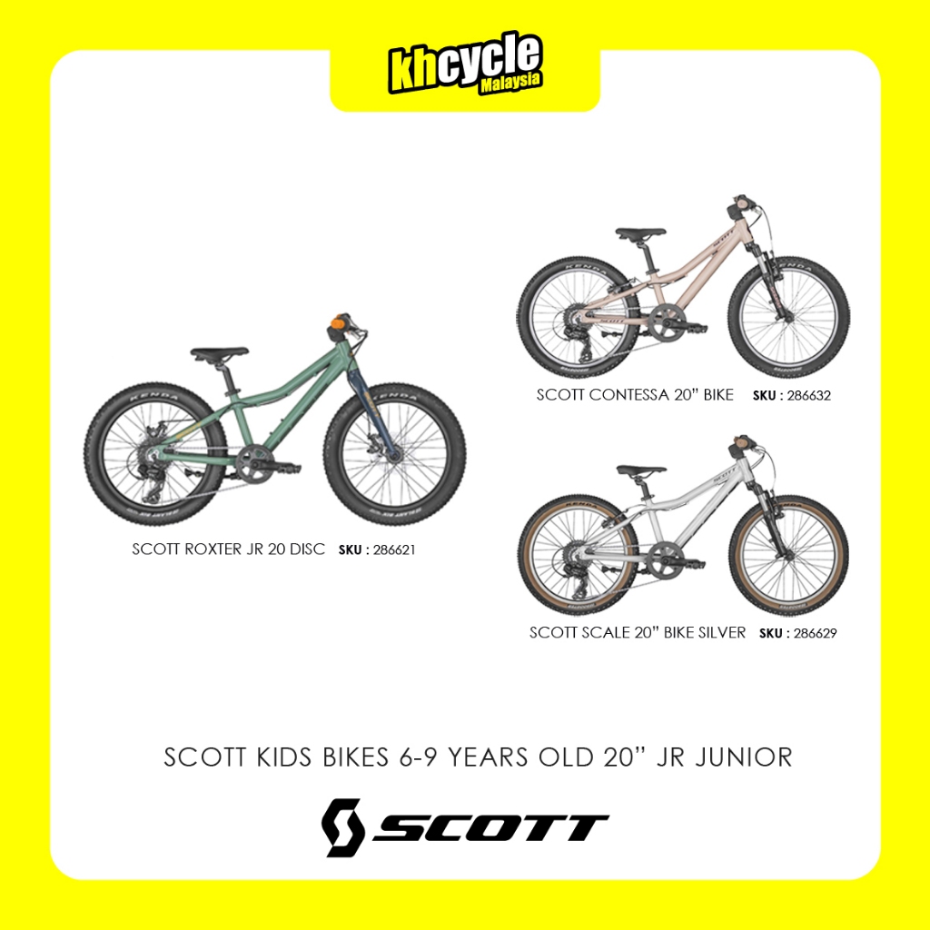 Scott Kids Bikes 6-9 Years Old 20” Jr Junior | Shopee Malaysia