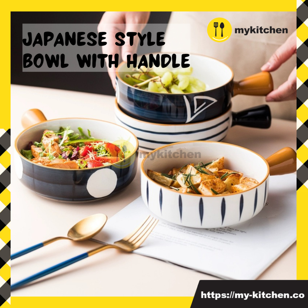 [MY KITCHEN] Japanese Style Bowl with Handle Japanese Style Ceramic ...