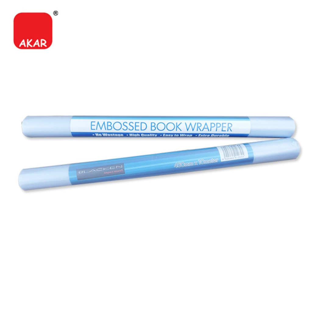 Blacken PVC Pembalut Buku Book Cover Clear Book Wrapper 34CM / 45CM ...
