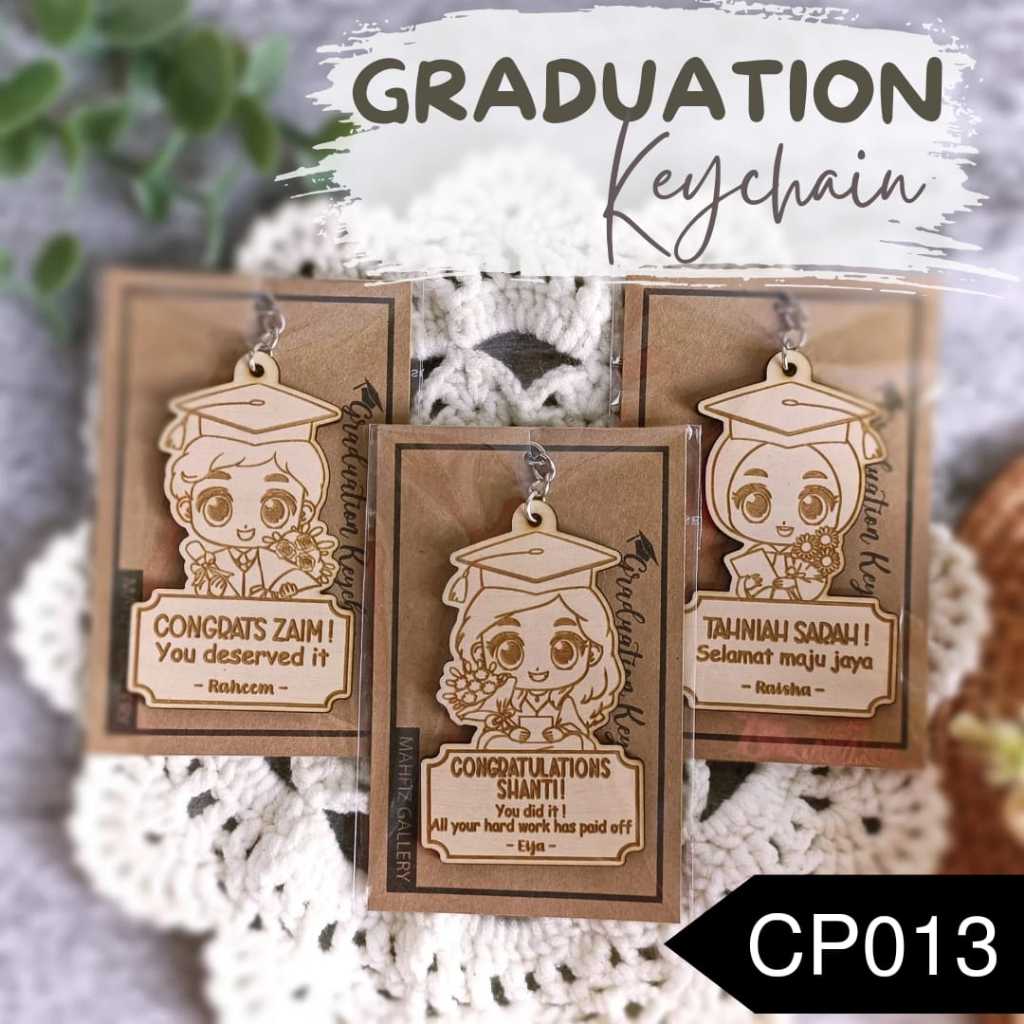 🔥HOT ITEM🔥 Custom Name Graduation Keychain|Convocation Day|Gift|Hadiah ...