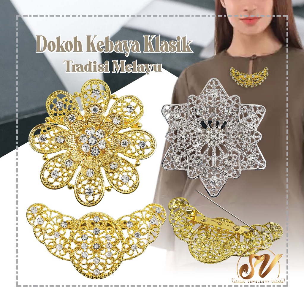1 Pcs Dokoh Kebaya Traditional Pin Brooch Kebaya Kerongsang Kebaya ...