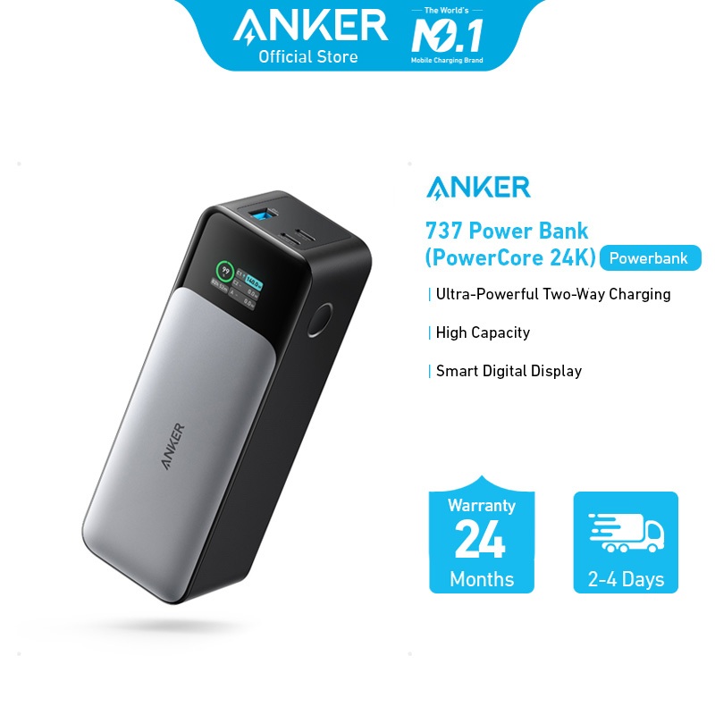Anker 737 Power Bank (PowerCore 24K) A1289 | Shopee Malaysia