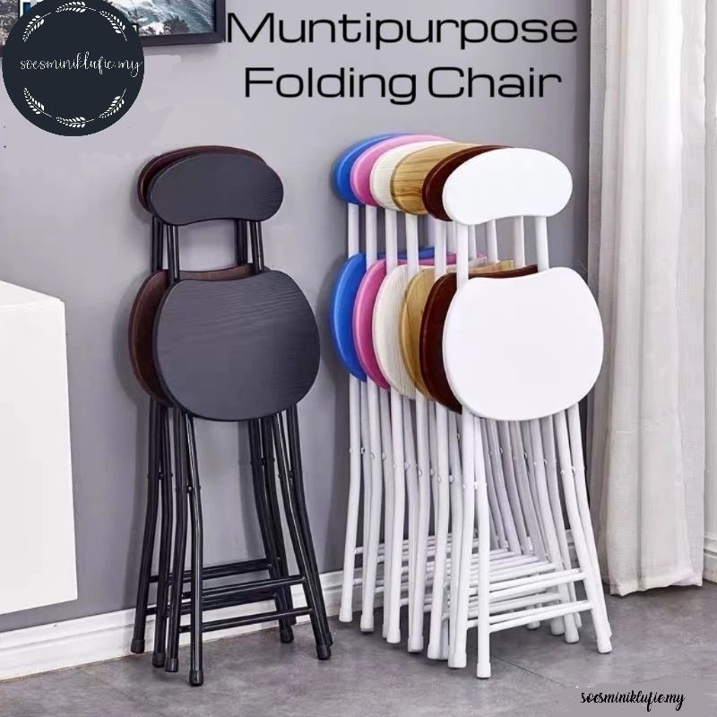 FOLDING CHAIR KERUSI SOLAT CAMPING CHAIR STOOL STUDY CHAIR BACKREST ...