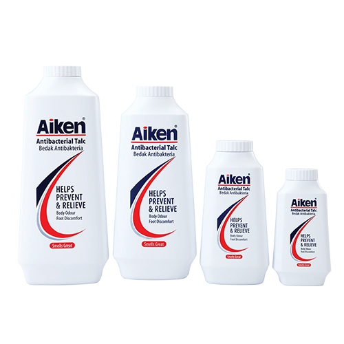 Aiken Antibacterial Talcum Powder ( 75g / 150g / 300g / 500g ) | Shopee ...