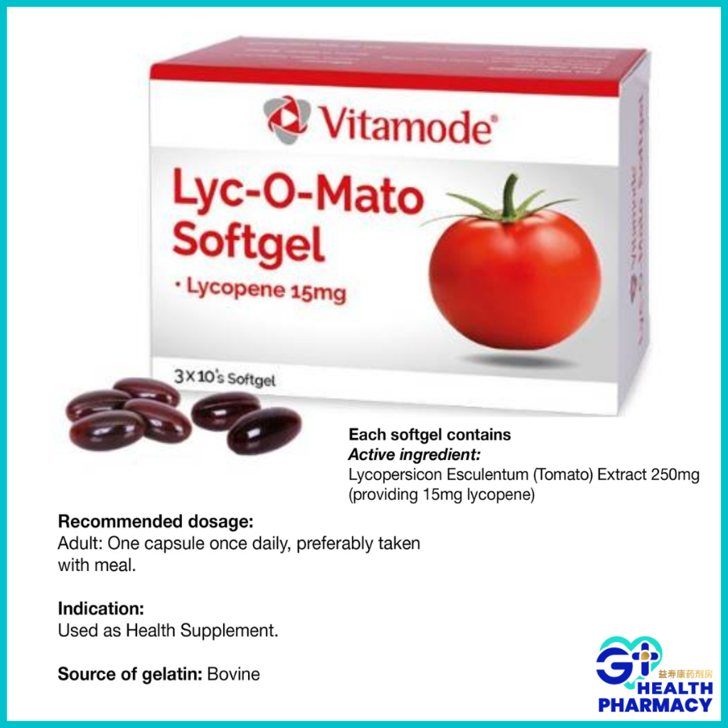 Vitamode Lyc-O-Mato Softgel 30's (lycopene) | Shopee Malaysia