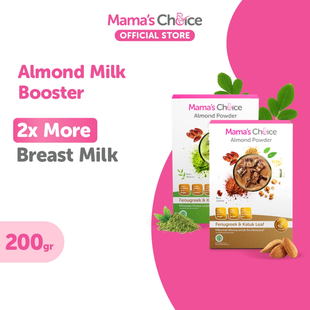 Mama's Choice Almond Milk Booster (Natural and Halal Maternity Milk ...