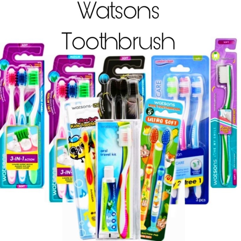 Watson Toothbrush | Berus Gigi Lembut Dewasa & Kanak Kanak Watsons ...