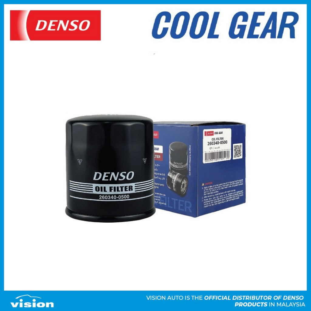 DENSO Oil Filter 260340-0500 For Toyota ( 90915-YZZE1 ) Vios NCP42 ...