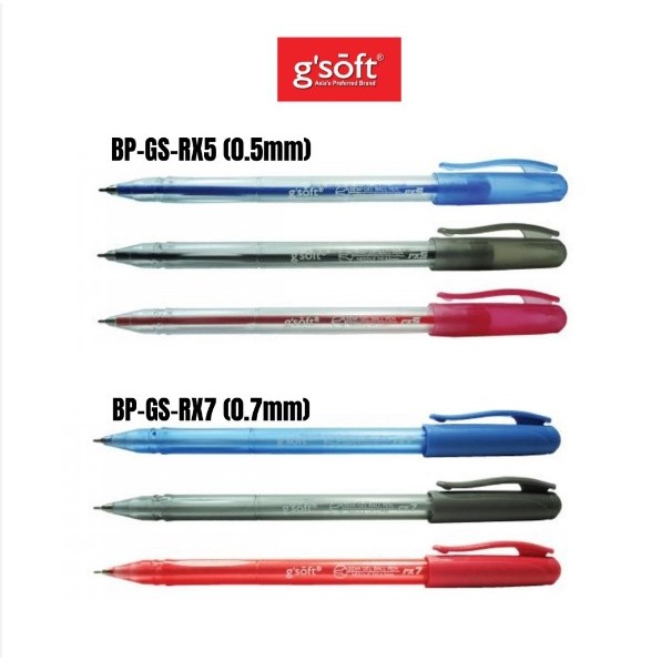 G'soft BP-GS-RX5 & G'soft BP-GS-RX7 Semi Gel Ball Pen 1PCS | Shopee Malaysia