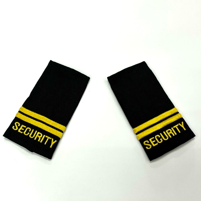 Epaulette Black 2 Lines (0/1/2/3 Lines) (Security Guard Accessories ...