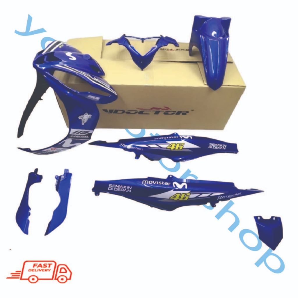 YAMAHA SRL115 FI SRL 115 FI LAGENDA 115 FI DOCTOR MOVISTAR BLUE COVER ...