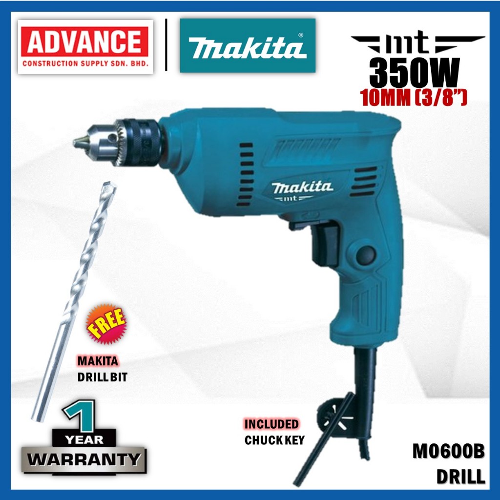 MAKITA MT SERIES M0600 / M0600B Drill 350W 10MM (3/8") | Shopee Malaysia