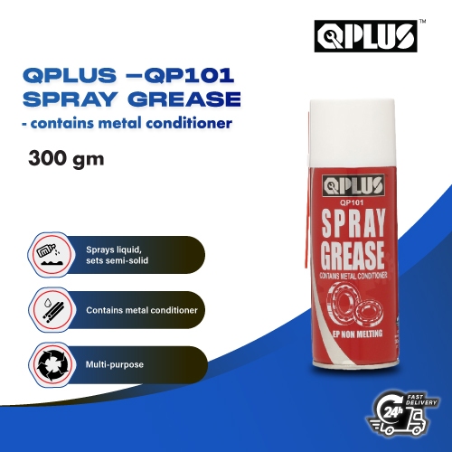 QPlus QP101 Spray Grease (300g) | Semi-Solid Grease Metal Conditioner ...