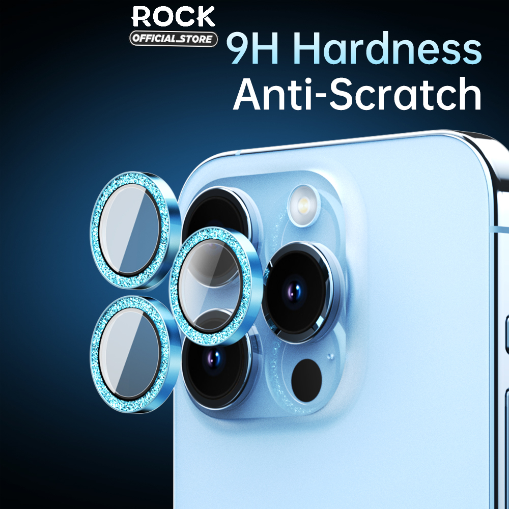 ROCK Camera Lens for iPhone 15 Pro/15 Pro Max Tempered Glass Protector ...