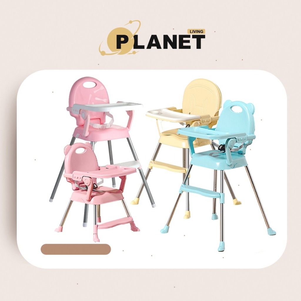 Living Planet Adjustable Safety Stable Children Dining Chair Foldable ...