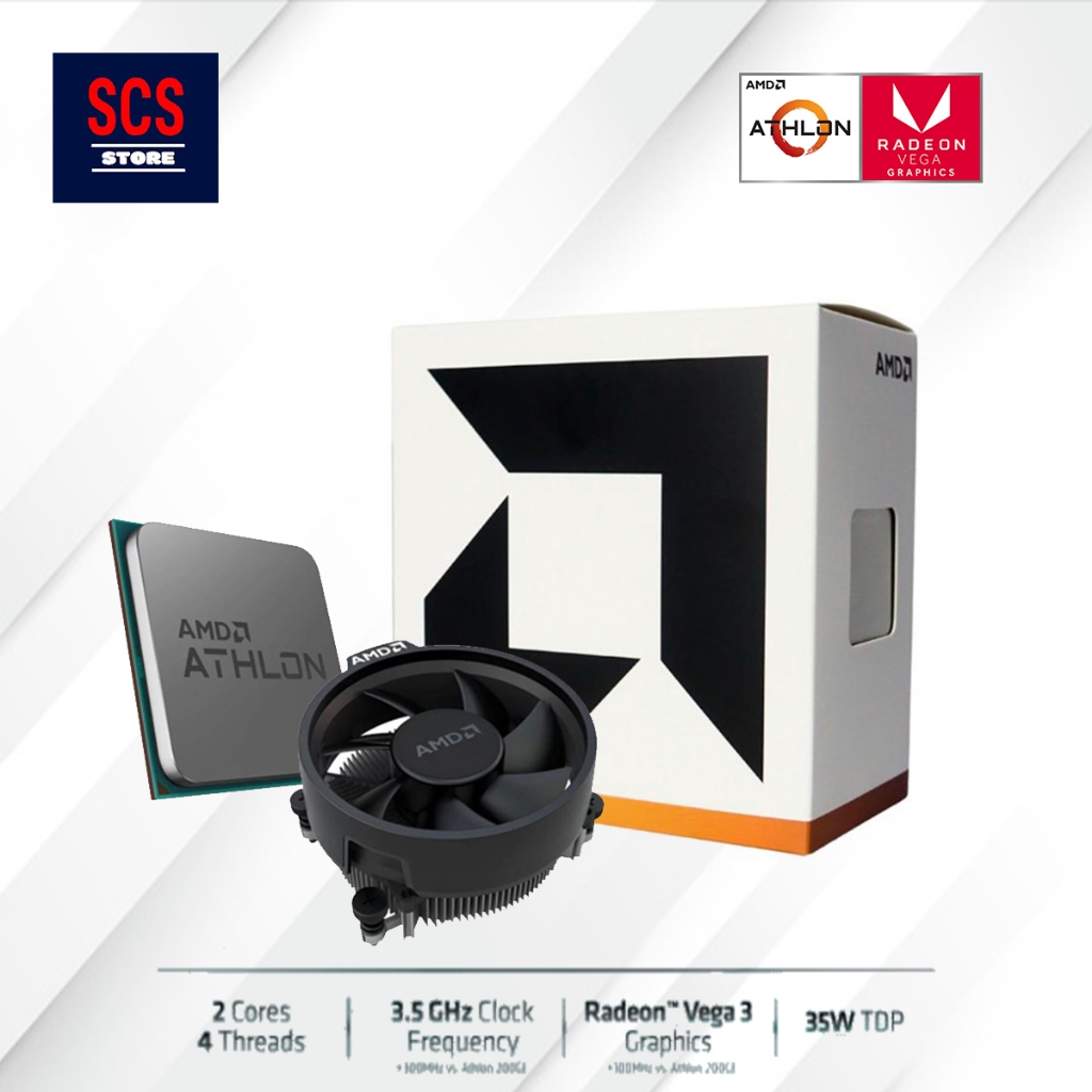 AMD ATHLON 3000G 3.5GHZ PROCESSOR COMBO GIGABYTE A520M K V2 / MSI A520M ...