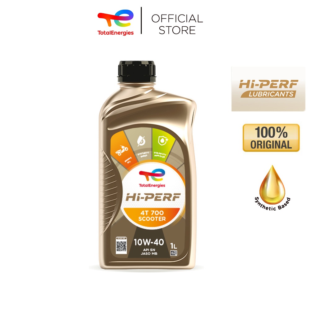 TotalEnergies Hi-Perf 4T 700 Scooter 10W-40 Synthetic Based 4-Stroke | Minyak Enjin Skuter Motor ...