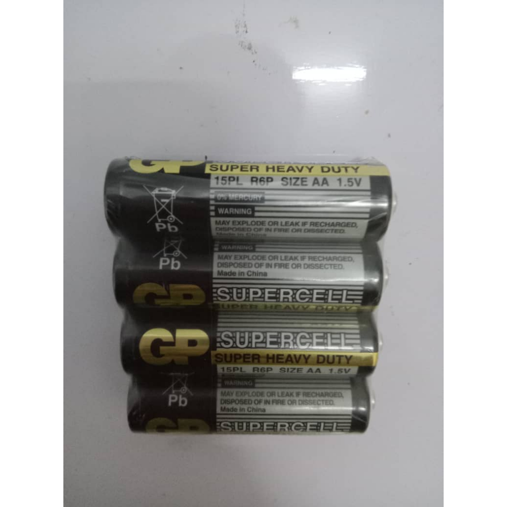 GP SUPERCELL BATTERY 1.5V 4PCS | Shopee Malaysia