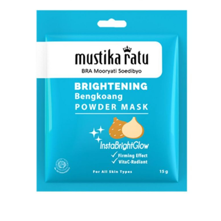 Mustika Ratu Brightening Bengkoang Powder Mask For Brighten Skin (15g ...