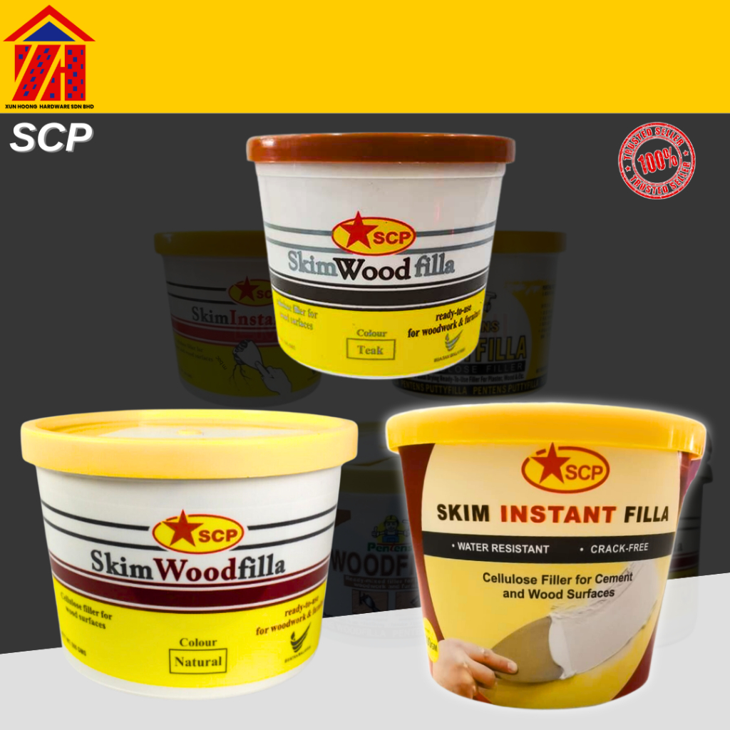 L MALL SCP/PENTENS Wall Skim Putty Filla Wood Filla Color White Natural ...