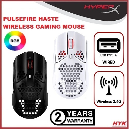 HYPER-X HYPERX PULSEFIRE HASTE WIRELESS GAMING MOUSE WITH ULTRA-LIGHT ...