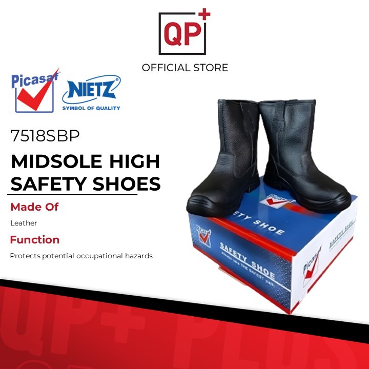 PICASAF STEEL TOE CAP MIDSOLE HIGH CUT SAFETY BOOT SAFETY SHOES KASUT ...