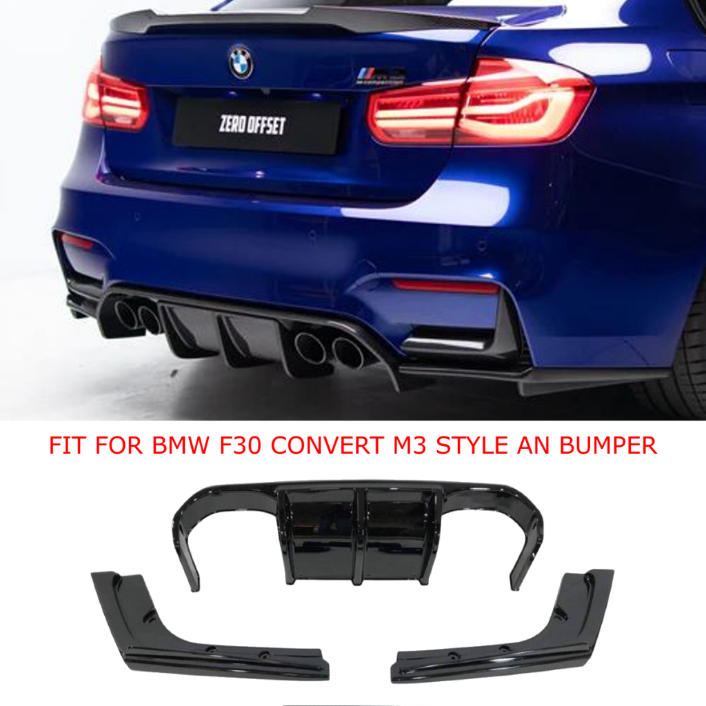 BMW F30 M3 V style diffuser skirt lip vorsteiner style diffuser for M3 ...