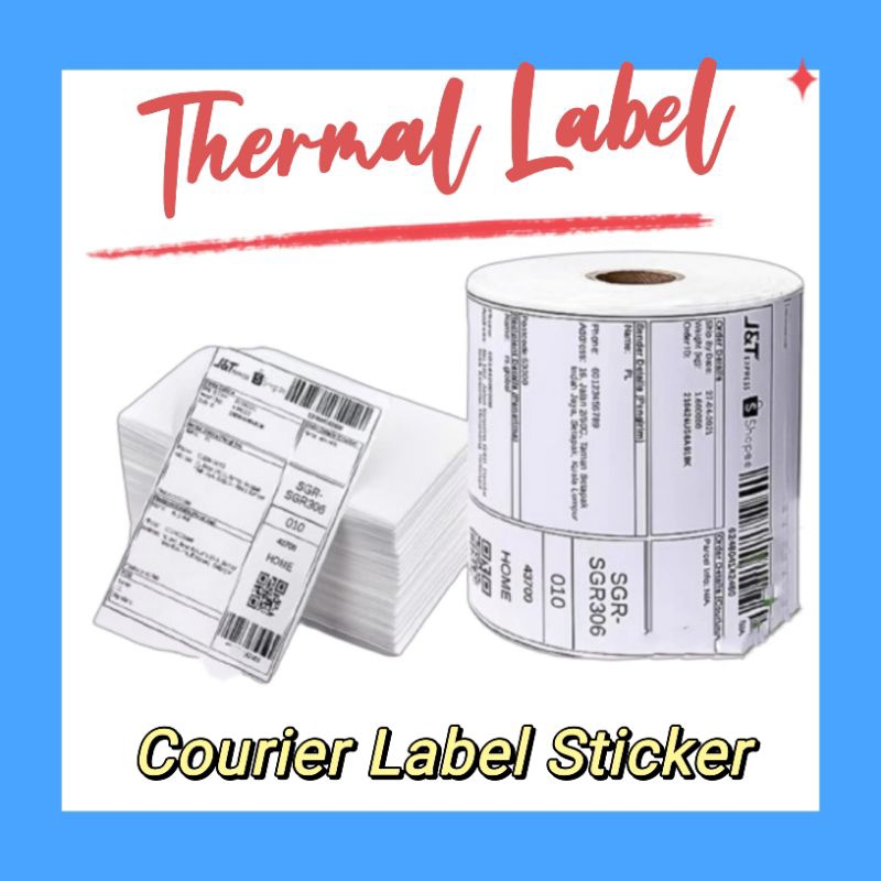[ 100x150*350 ] Thermal Paper Courier Airway Bill Label Print | Shopee ...