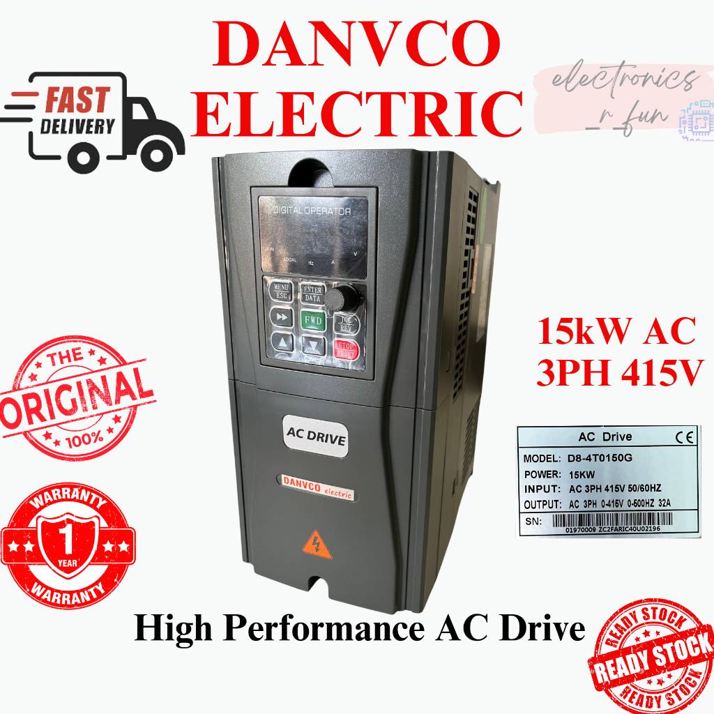 Danvco High Performance Inverter 20Hp 15kW 415V 3phase | Shopee Malaysia