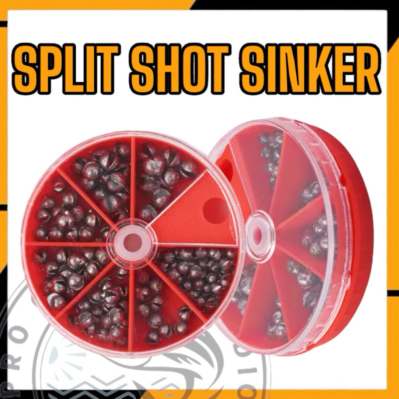 SPLIT SHOT SINKER BATU LADUNG KEPEK | Shopee Malaysia
