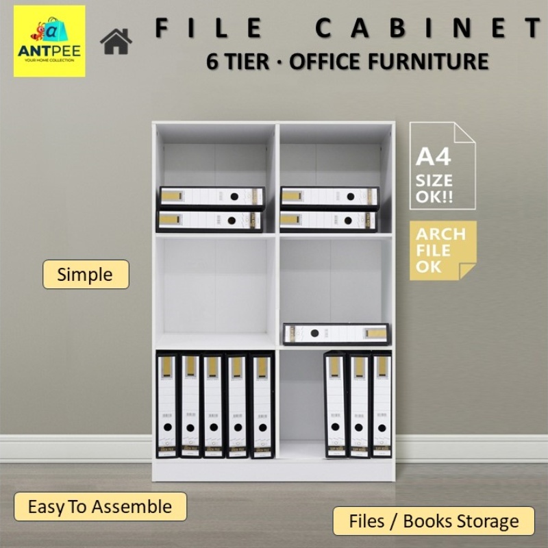 𝐀𝐍𝐓𝑃𝐸𝐸 𝟔 𝐓𝐢𝐞𝐫 𝐎𝐟𝐟𝐢𝐜𝐞 𝐅𝐢𝐥𝐞 𝐂𝐚𝐛𝐢𝐧𝐞𝐭 𝟑𝐱𝟐 🐜 A4 Bookshelf Rak Buku Home ...