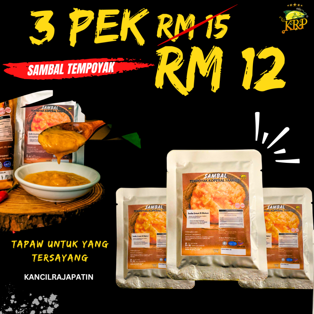 PROMO 3 SAMBAL TEMPOYAK (90G) | Shopee Malaysia