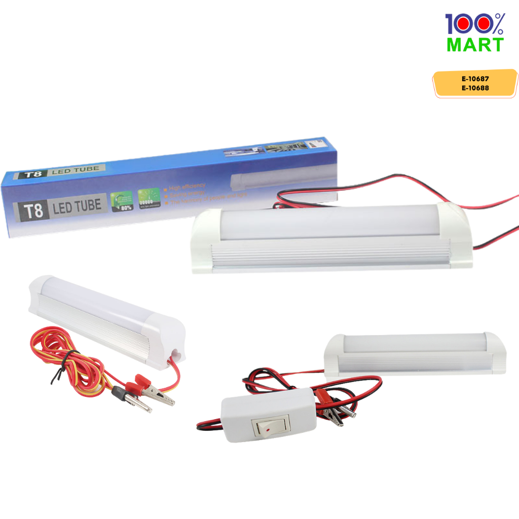 [100% Mart] Energy Saving T8 Aluminium LED Light Tube 30Cm/60Cm 12V 9W ...